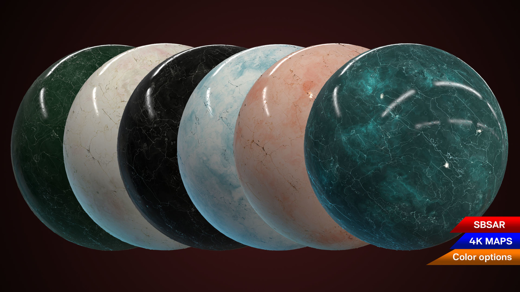 ArtStation - Procedural Marble Material | Game Assets