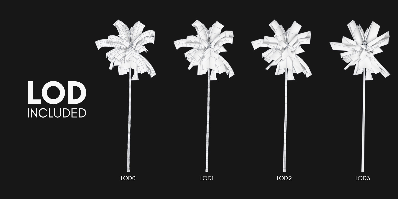 ArtStation - Coconut Palm Trees Asset 1 | Game Assets