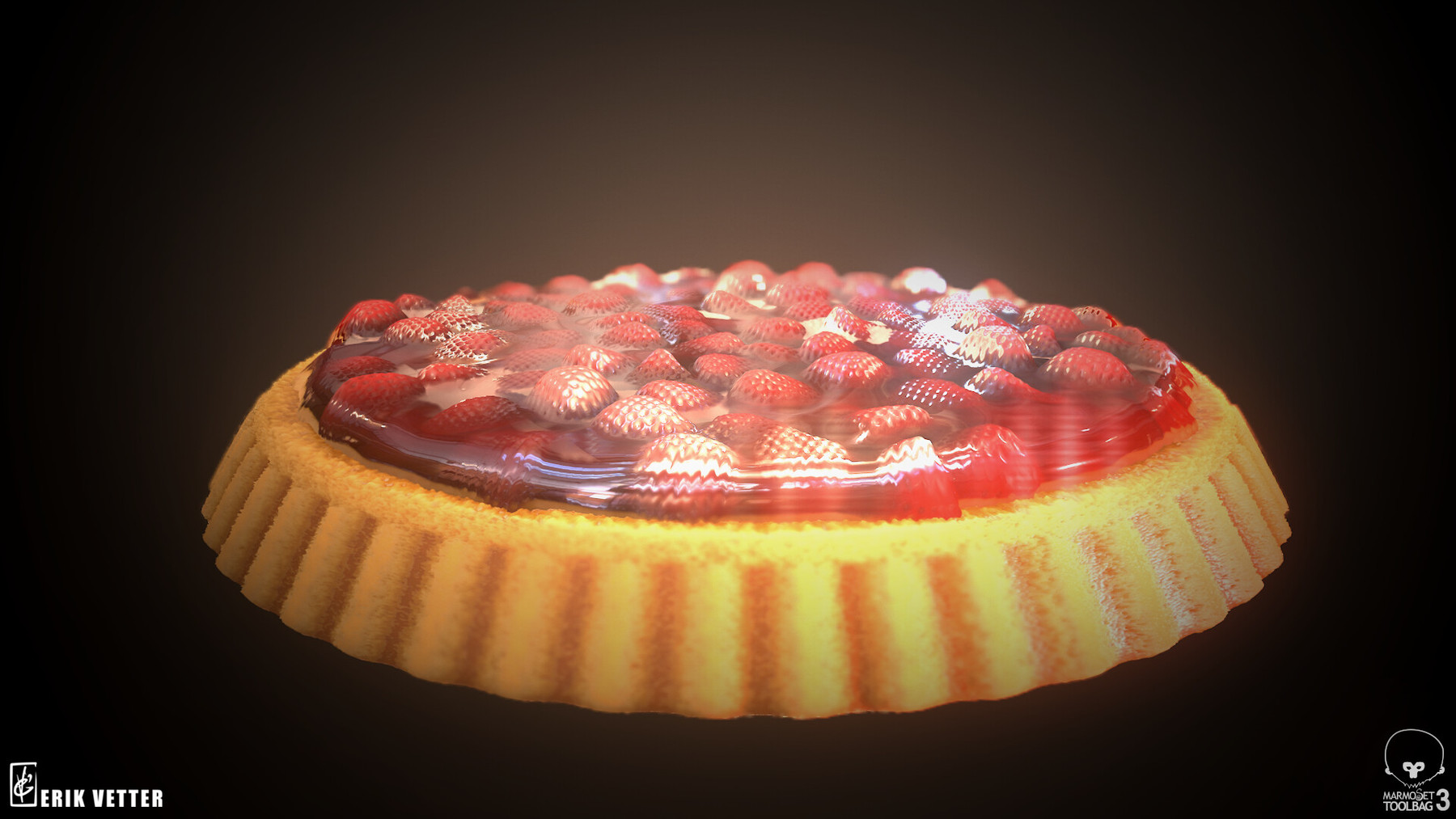 ArtStation - Procedural Strawberry Pie Material (FREE) | Resources