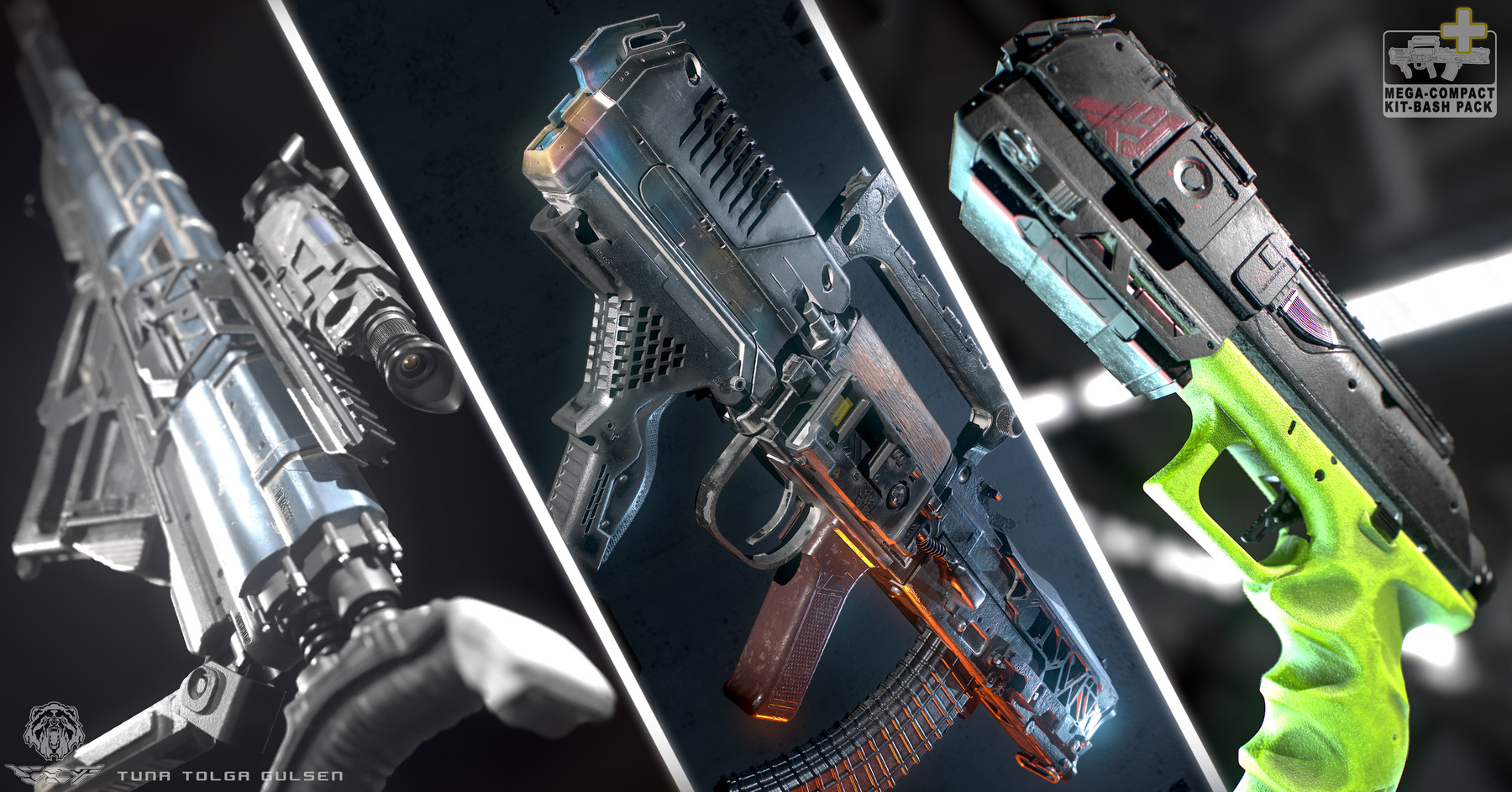 ArtStation - MEGA-COMPACT KITBASH LIBRARY - Sci-fi Weapon Arsenal ...