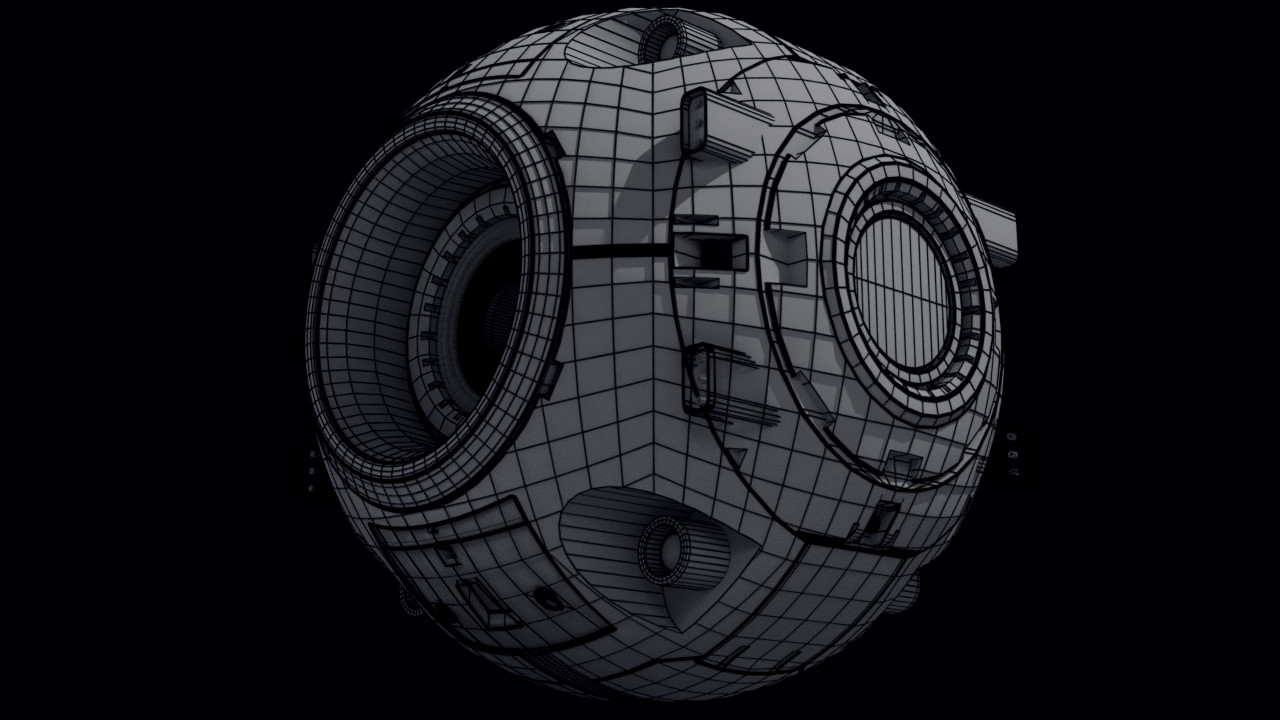 ArtStation - Sc-FI Sphere Hard Surface Model | Resources