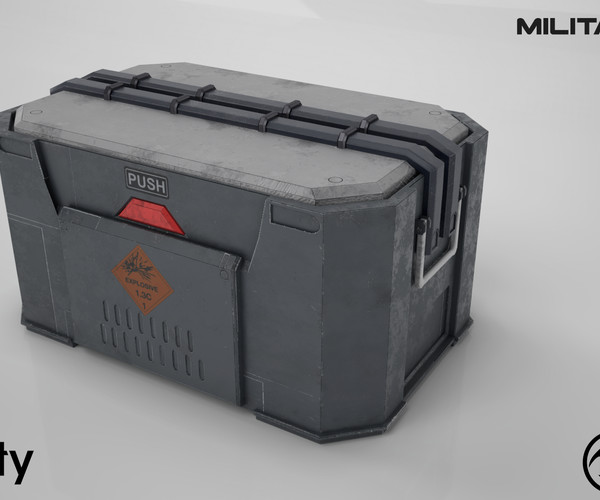 ArtStation - Military Box - Real Time/3D Model/4k Textures/Files(MB ...