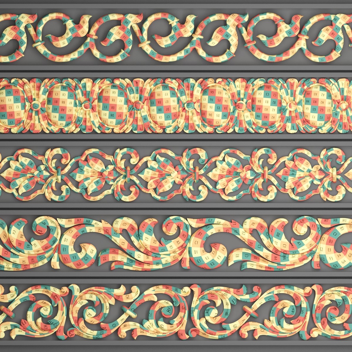 ArtStation - 5 Ornament trim 06 | Resources