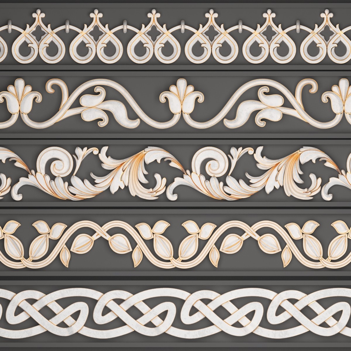 ArtStation - 5 Ornament trim 07 | Resources