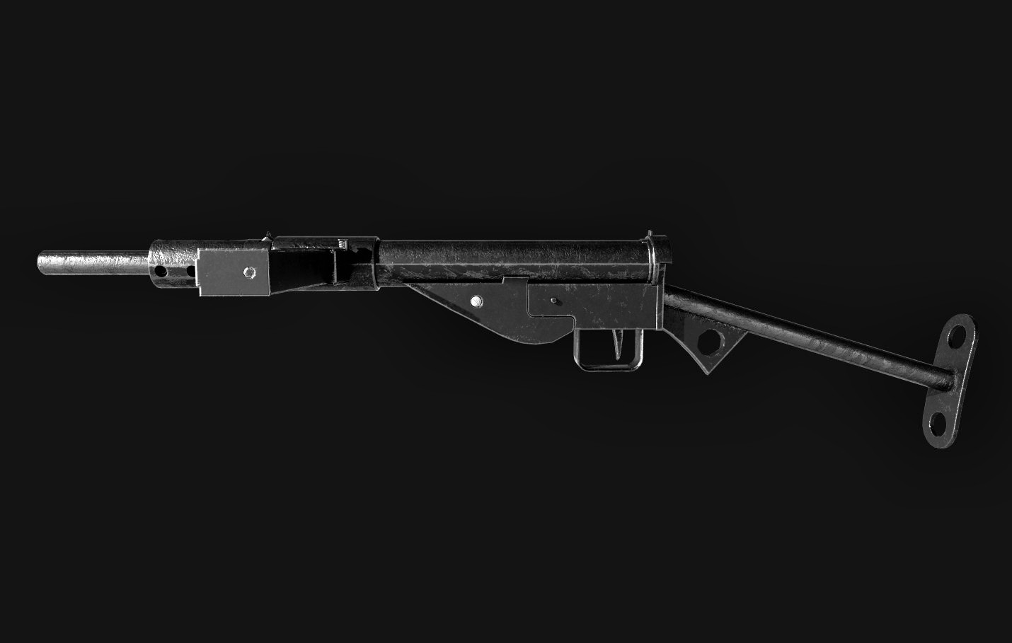 ArtStation - Sten Mk II - Real Time/3D asset/2K Textures/Files(MB, MAX ...