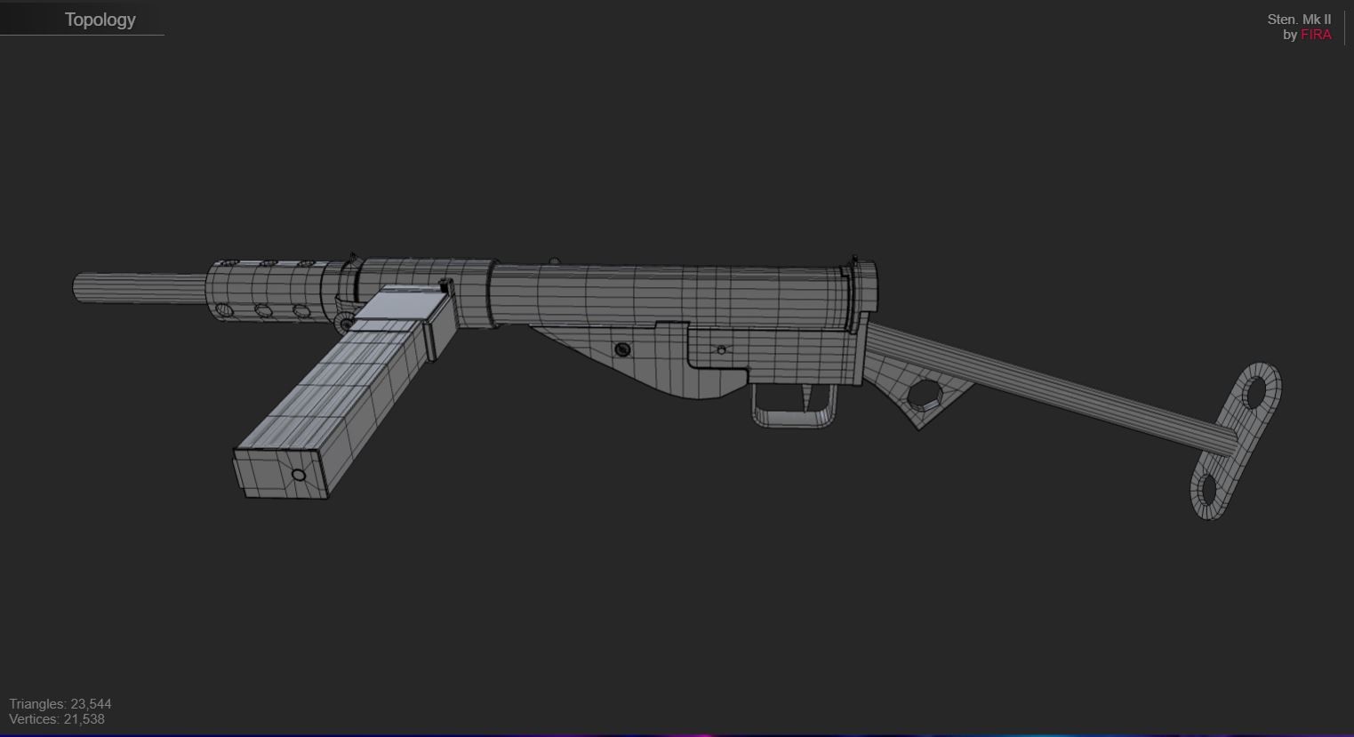 ArtStation - Sten Mk II - Real Time/3D asset/2K Textures/Files(MB, MAX ...