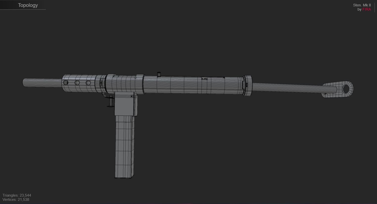 ArtStation - Sten Mk II - Real Time/3D asset/2K Textures/Files(MB, MAX ...