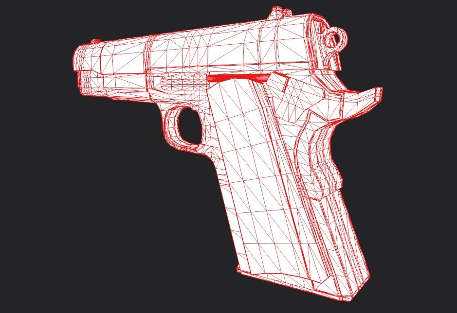 ArtStation - Colt 1911 - Real Time/3D Asset/2K Textures/Files(MB, MAX ...