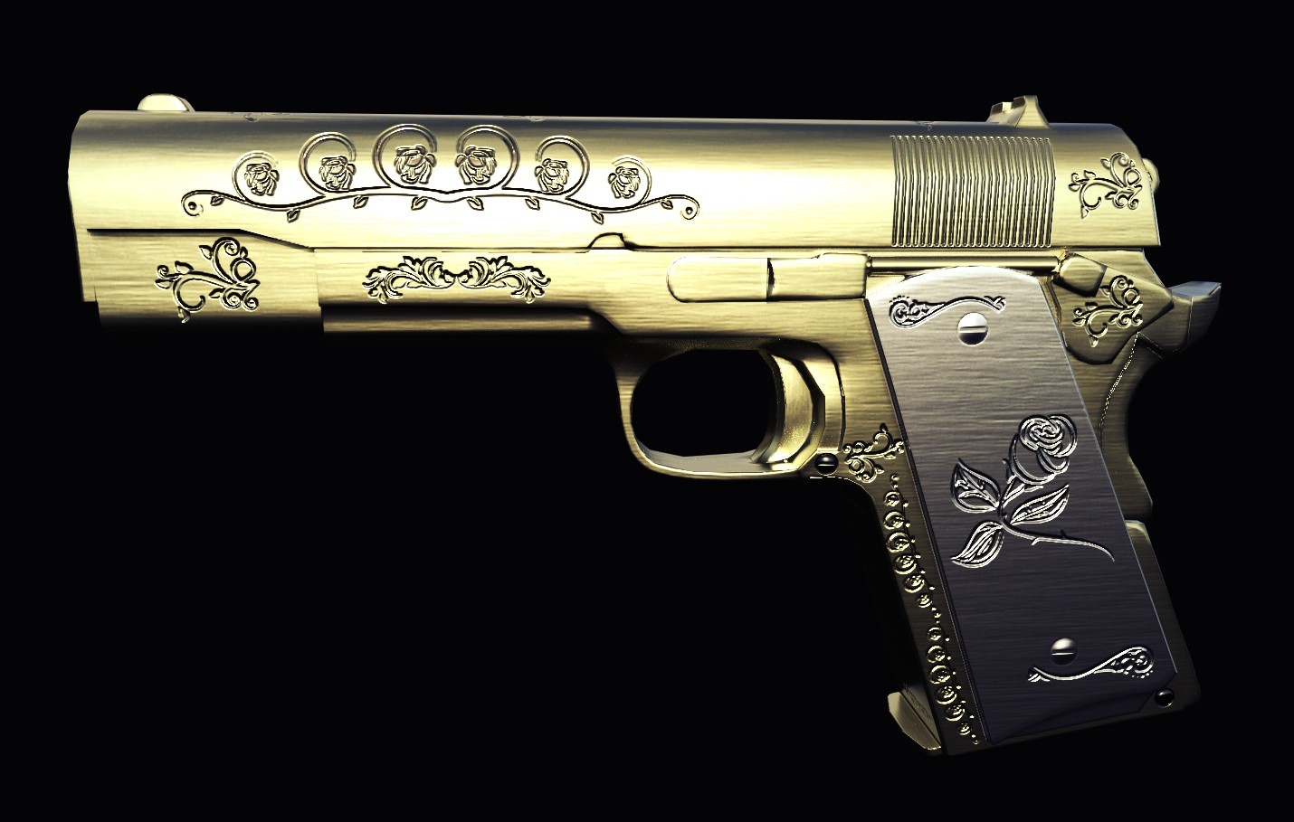 ArtStation - Colt 1911 - Real Time/3D Asset/2K Textures/Files(MB, MAX ...