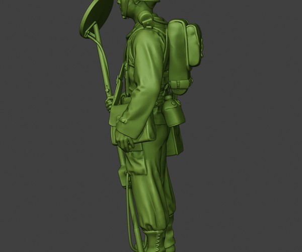 ArtStation - American engineer soldier ww2 Stand A9 | Resources