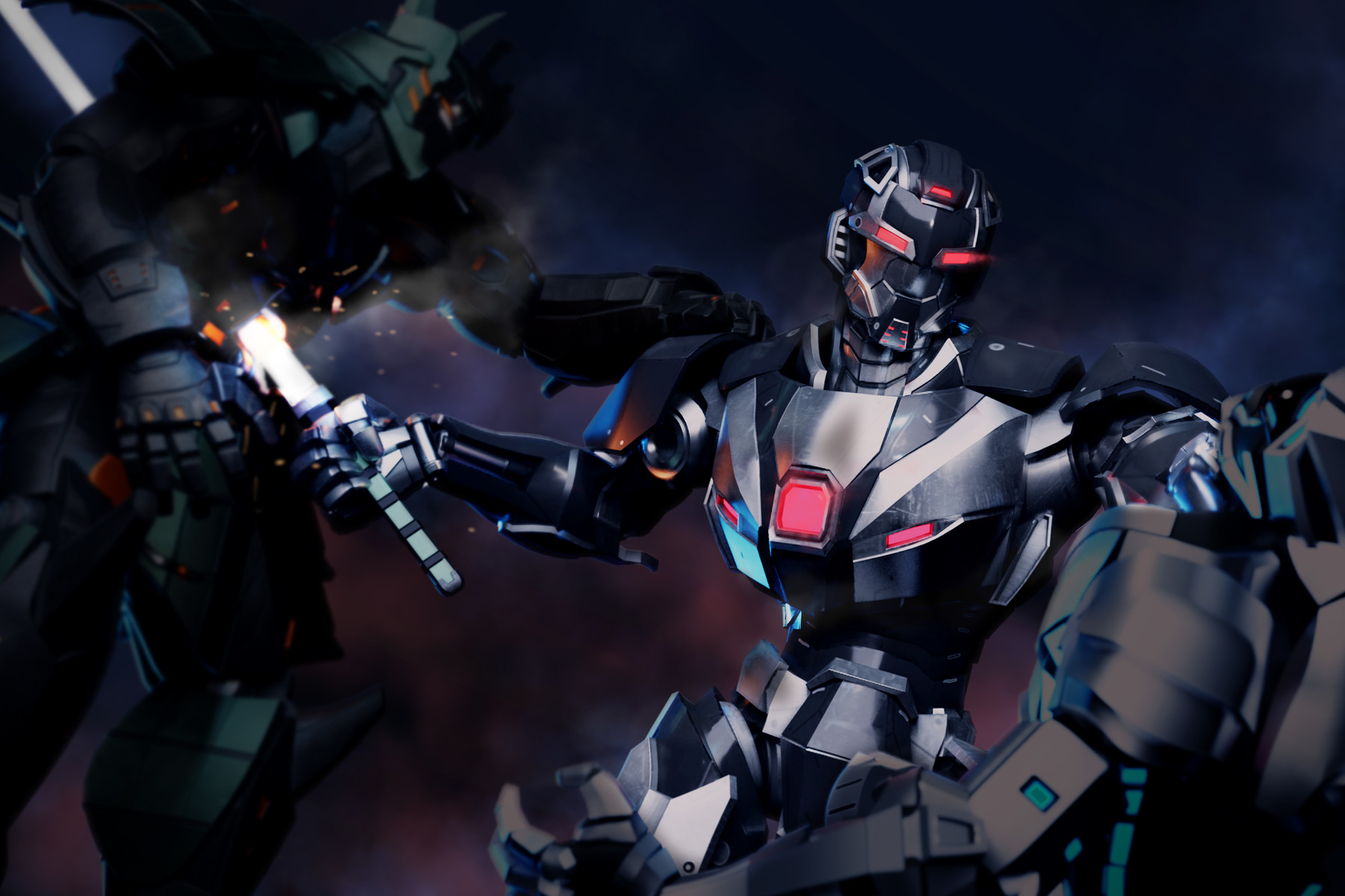 ArtStation - Robot character rigged RTS03 | Game Assets