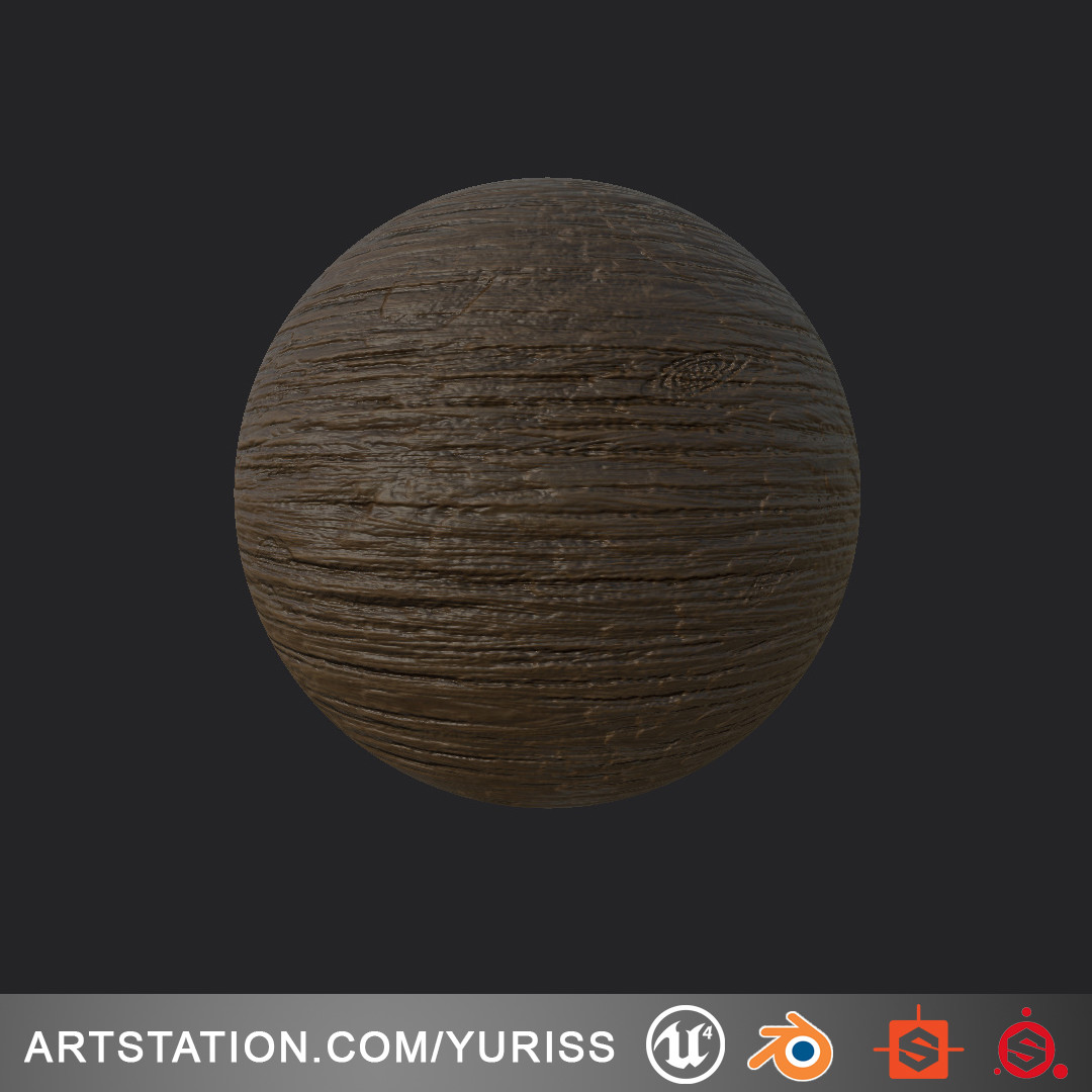 ArtStation - Wood material + Substance designer + Substance painter ...