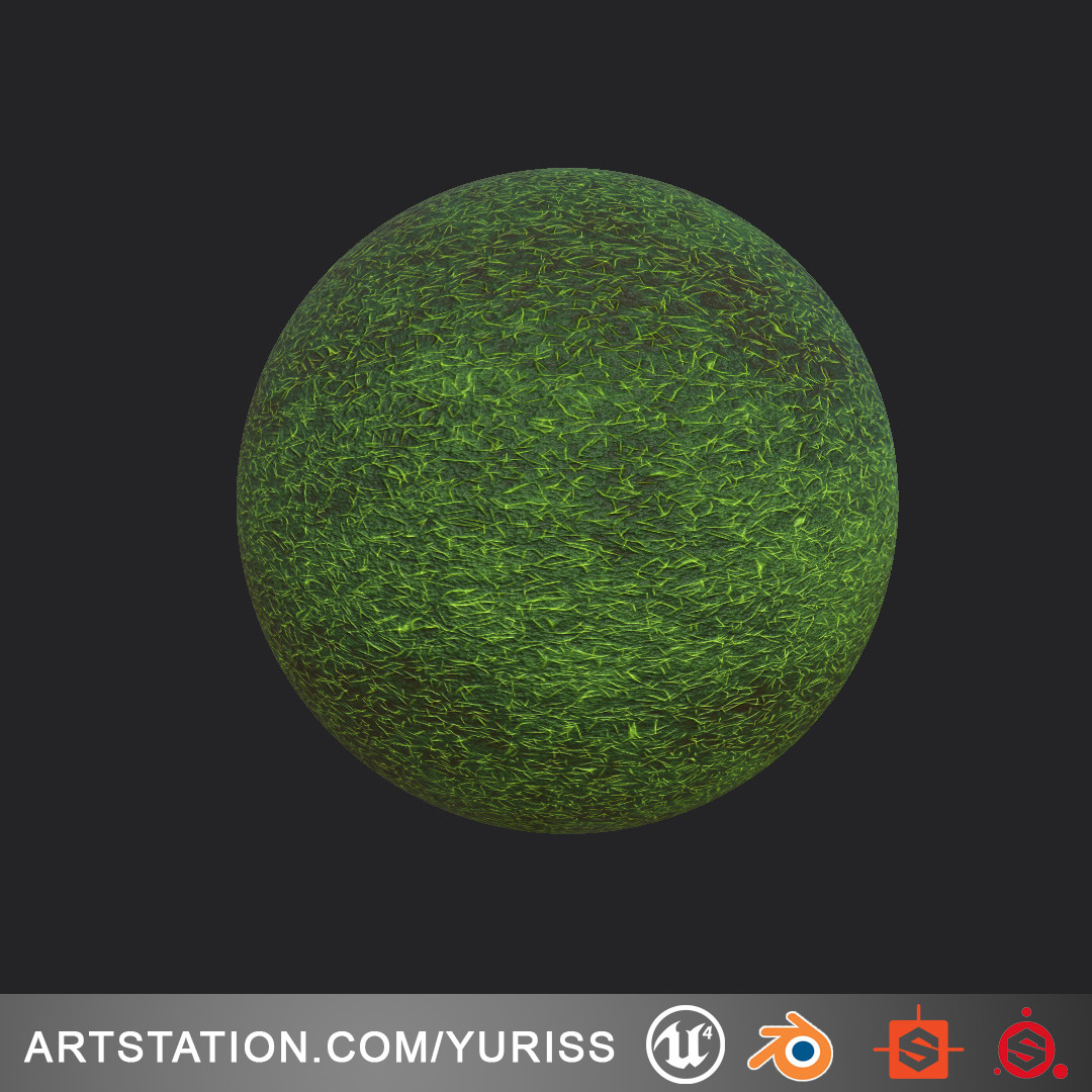 ArtStation - Moss material + Substance painter + Substance designer ...