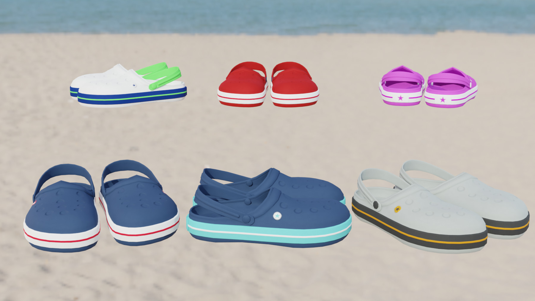 ArtStation - Clogs 3D Model | Game Assets