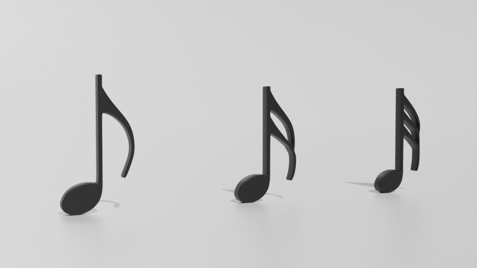 ArtStation - Cartoon Musical Notes Pack 01 | Resources