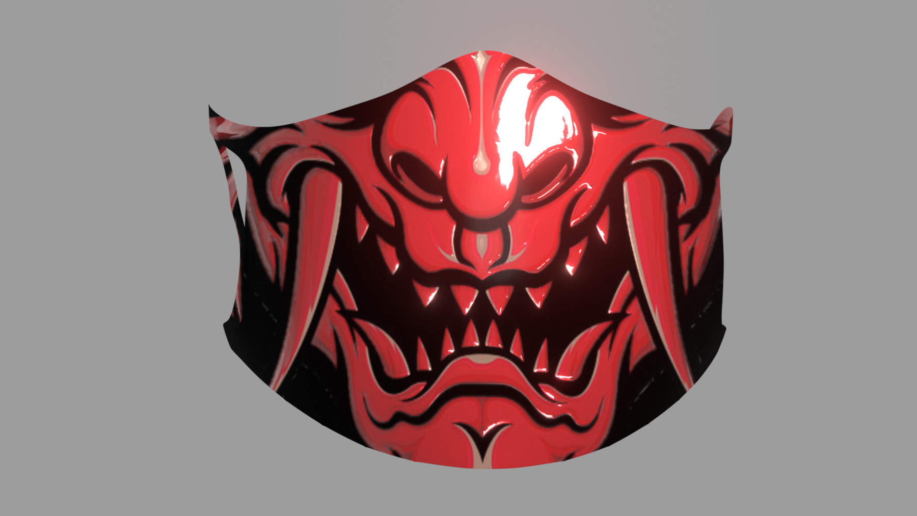 ArtStation - Red Oni dust mask | Resources