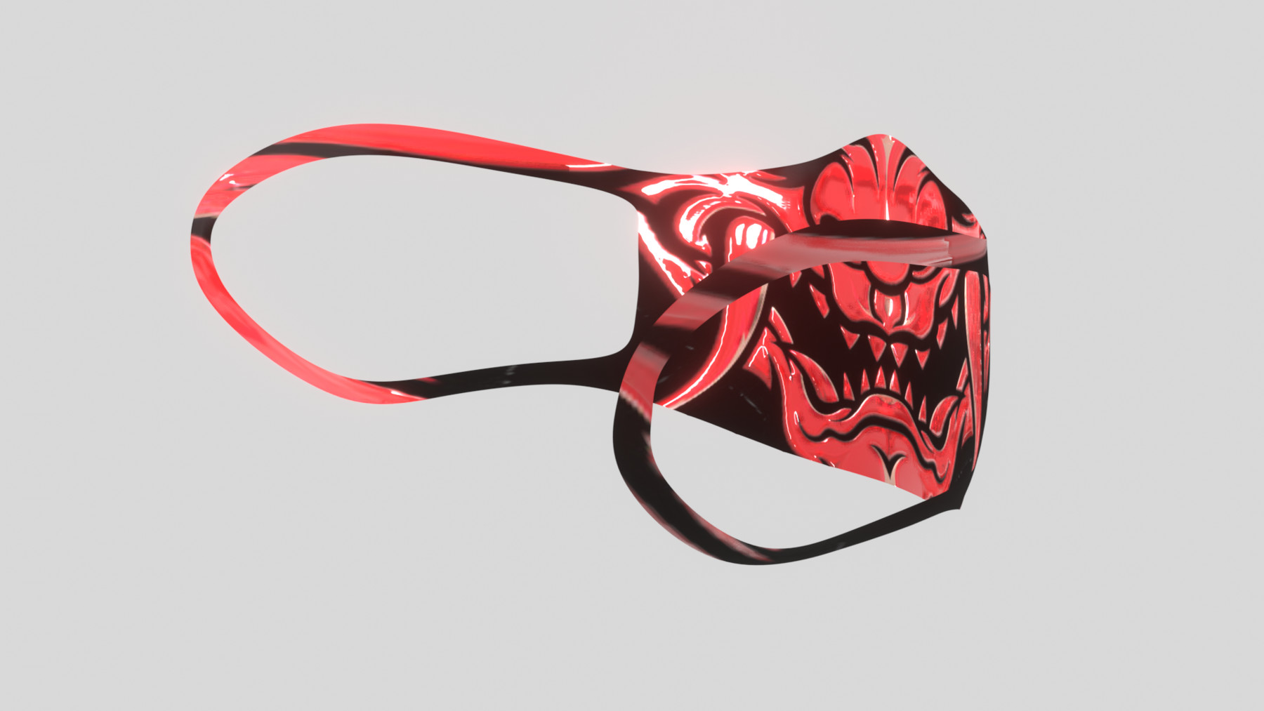 ArtStation - Red Oni dust mask | Resources