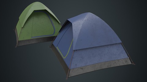 ArtStation - Camping Tent 2B | Game Assets