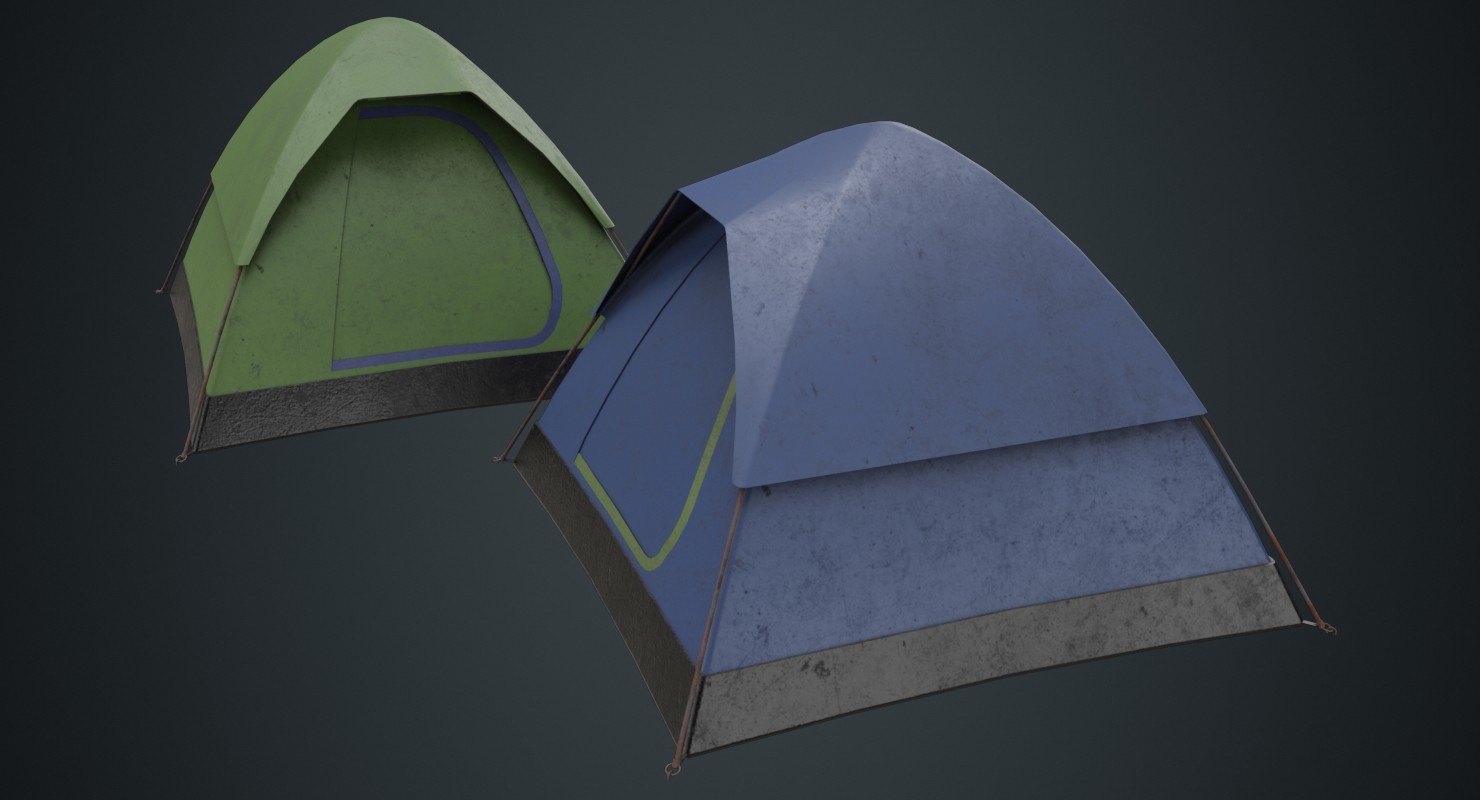 ArtStation - Camping Tent 2B | Game Assets