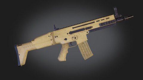 ArtStation - Scar l 3d model | Game Assets
