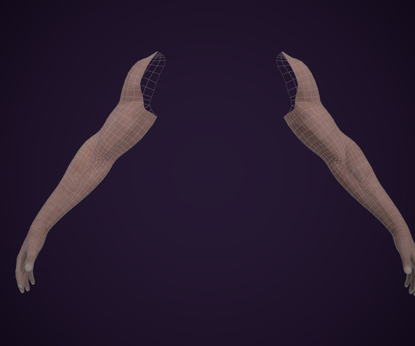 ArtStation - Two Arms Rigged Low-poly | Game Assets