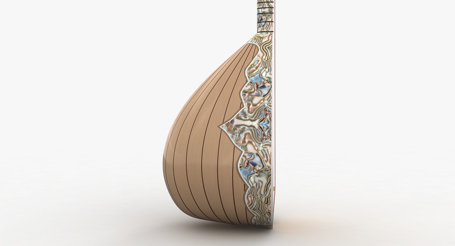 ArtStation - Nacre Baglama, music instrument 3D Model | Game Assets