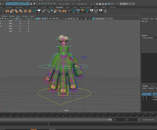 ArtStation - Zombie Hand Rig | Resources