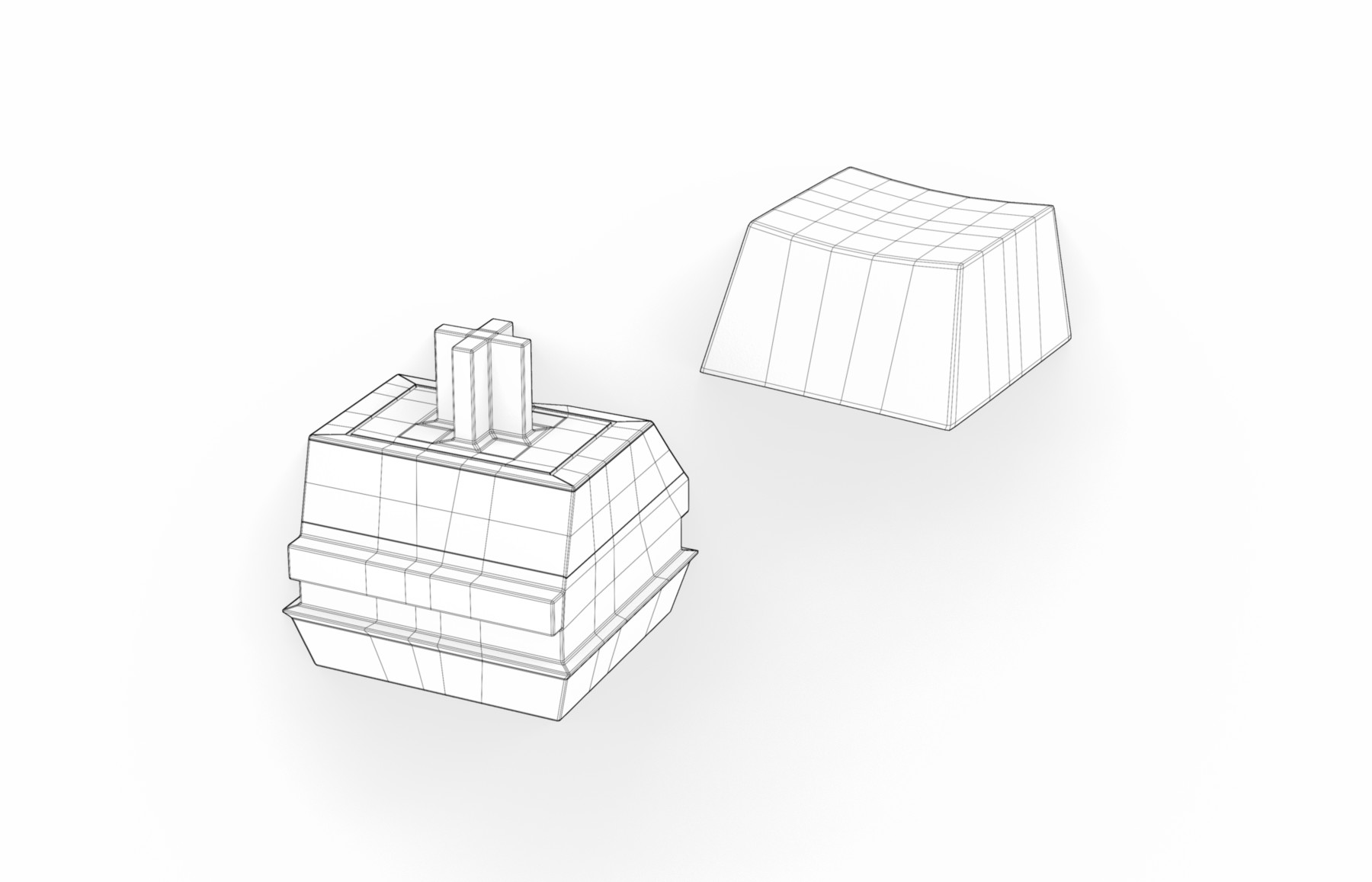 ArtStation - Mechanical Keys for a Keyboard - Keycaps and Switches ...