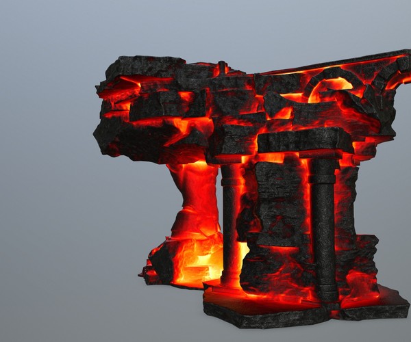 ArtStation - lava temple | Game Assets