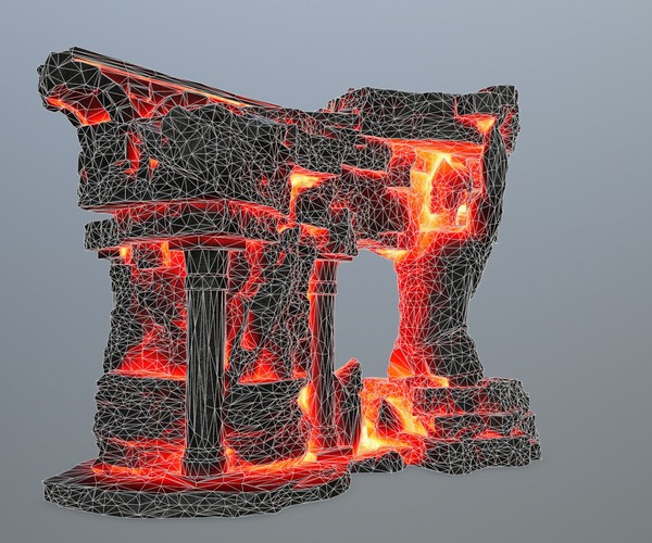 ArtStation - lava temple | Game Assets