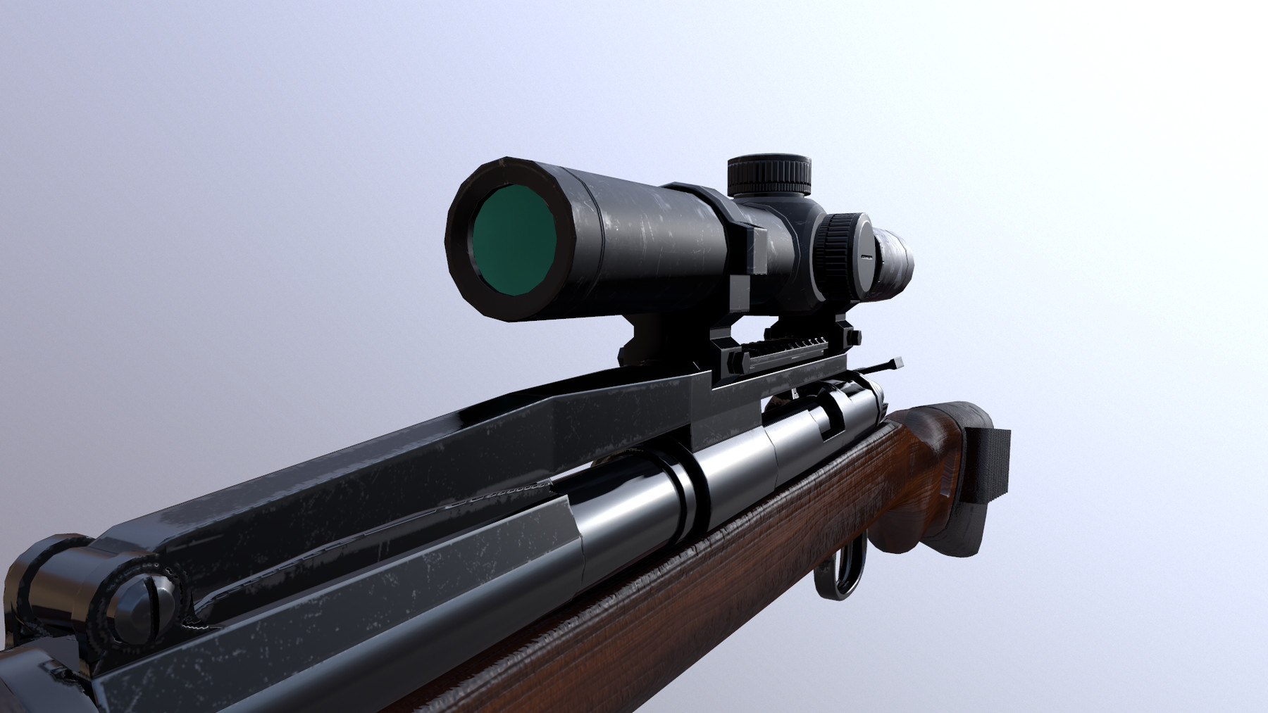 ArtStation - Kar98K With Bullet Loop and 8x Scope | Game Assets