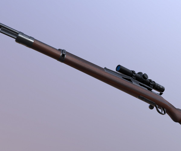 ArtStation - Kar98K With Bullet Loop and 8x Scope | Game Assets