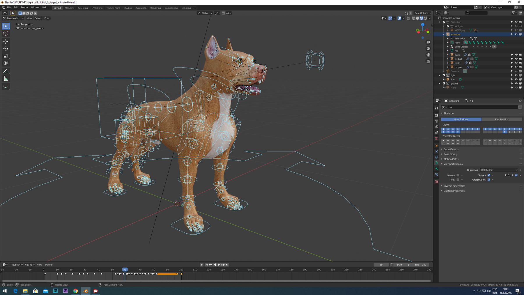 ArtStation - pit bull | Game Assets