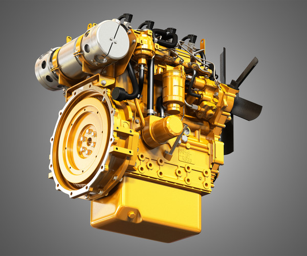 ArtStation - Diesel Engine C2 3D model | Resources