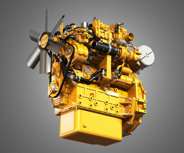 ArtStation - Diesel Engine C2 3D model | Resources
