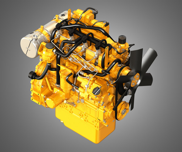 ArtStation - Diesel Engine C2 3D model | Resources