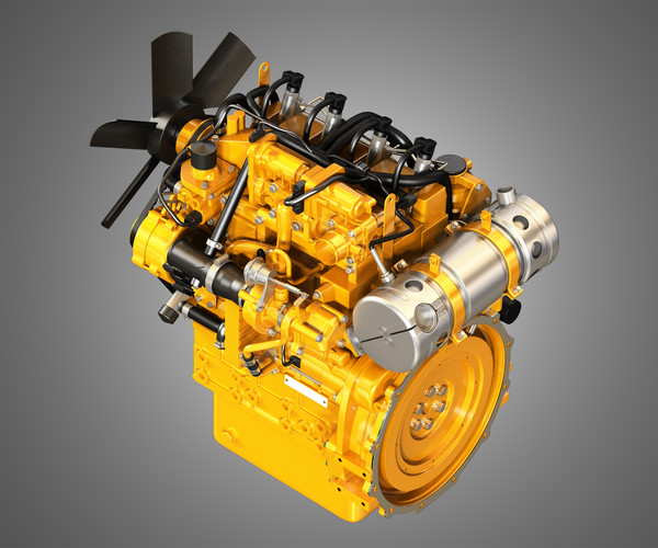ArtStation - Diesel Engine C2 3D model | Resources