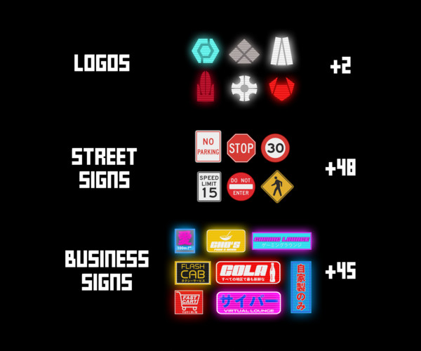 ArtStation - Cyberpunk Holograph Texture Pack (Full Version) | Game Assets