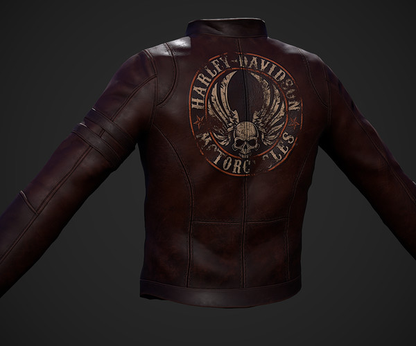 ArtStation - Jacket Leather - Game Asset / Low + High | Game Assets
