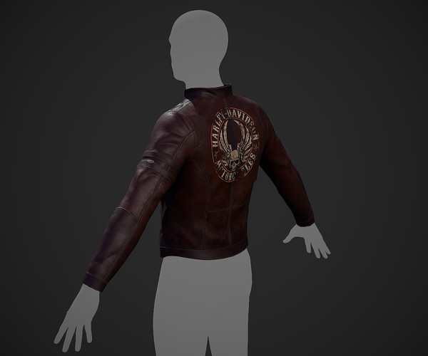 ArtStation - Jacket Leather - Game Asset / Low + High | Game Assets