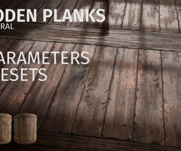 ArtStation - wooden planks procedural | Game Assets