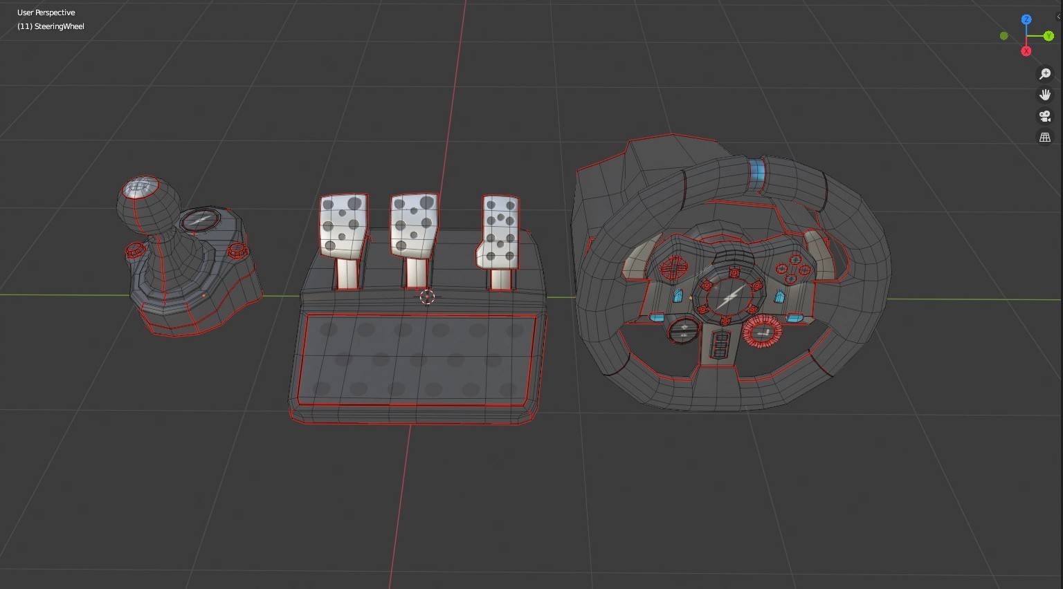ArtStation - Racing Wheel 3D Model | Game Assets
