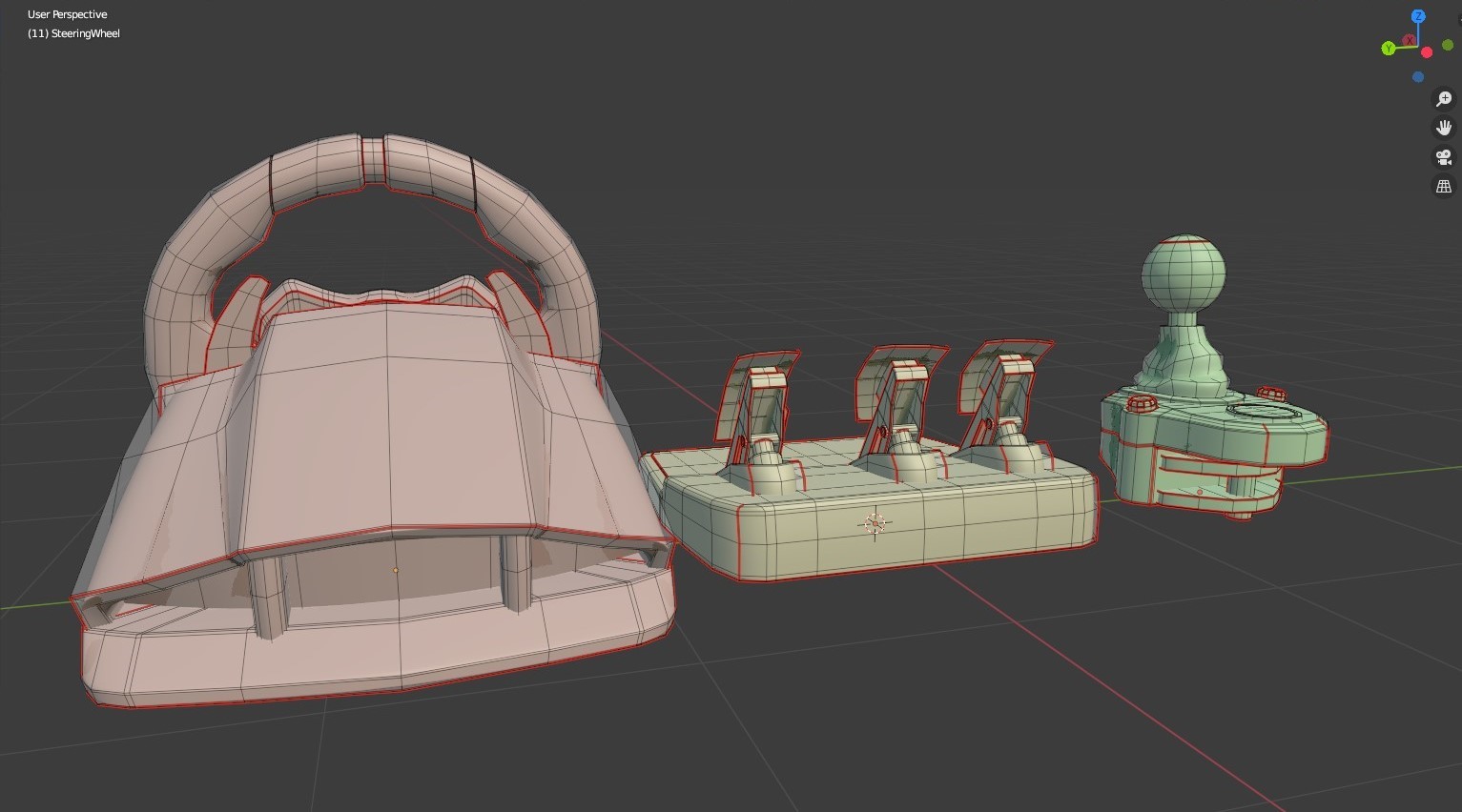 ArtStation - Racing Wheel 3D Model | Game Assets