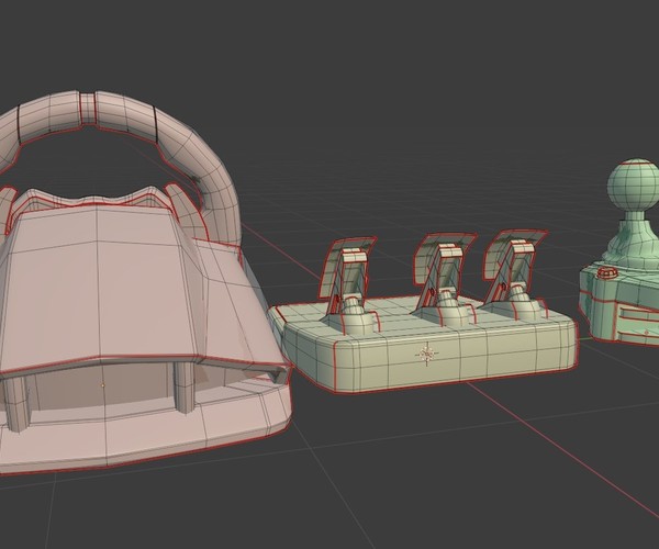 ArtStation - Racing Wheel 3D Model | Game Assets