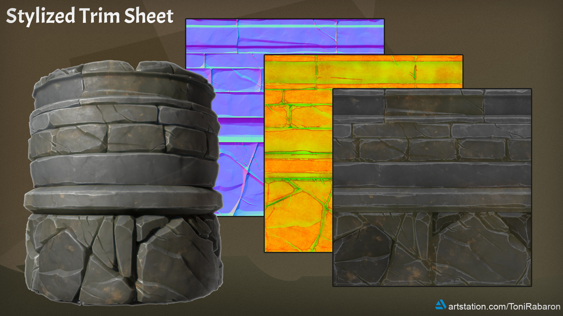 ArtStation - Stylized Trim Sheet | Resources