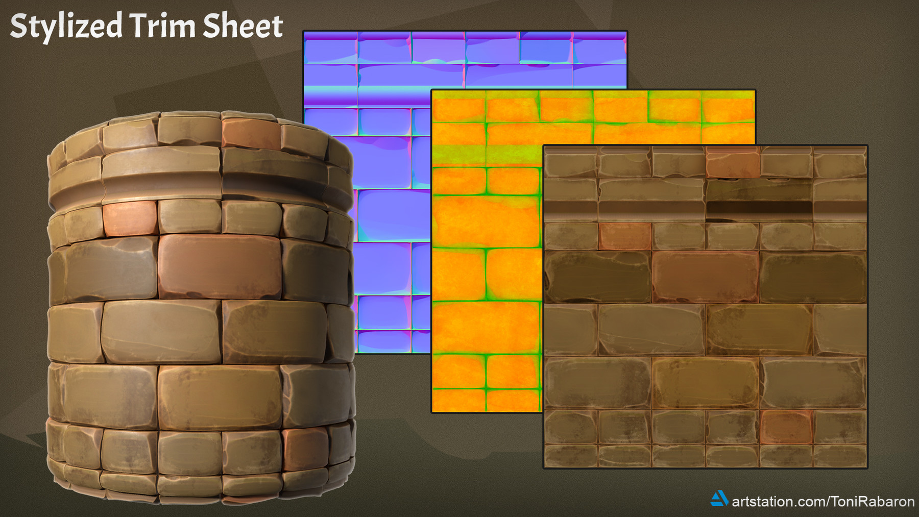 ArtStation - Stylized Trim Sheet | Game Assets