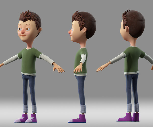 ArtStation - cartoon boy child kids | Resources