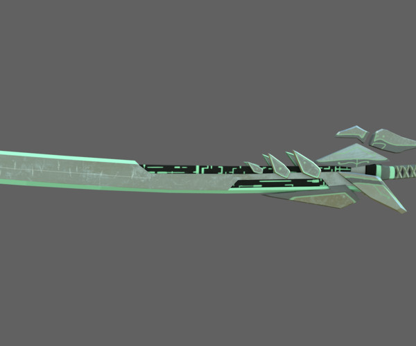 ArtStation - Futuristic Sci-Fi Sword PACK - 4 Swords with Distinct ...