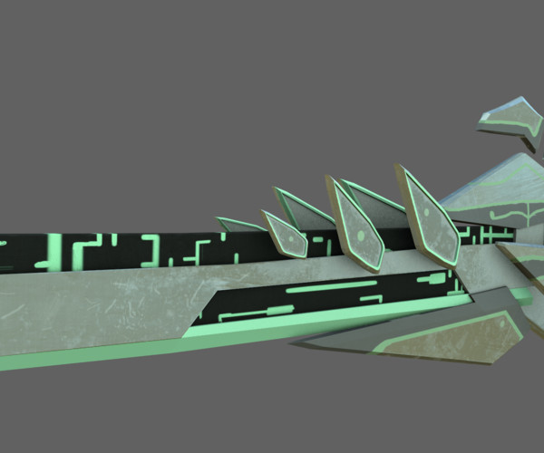 ArtStation - Futuristic Sci-Fi Sword PACK - 4 Swords with Distinct ...