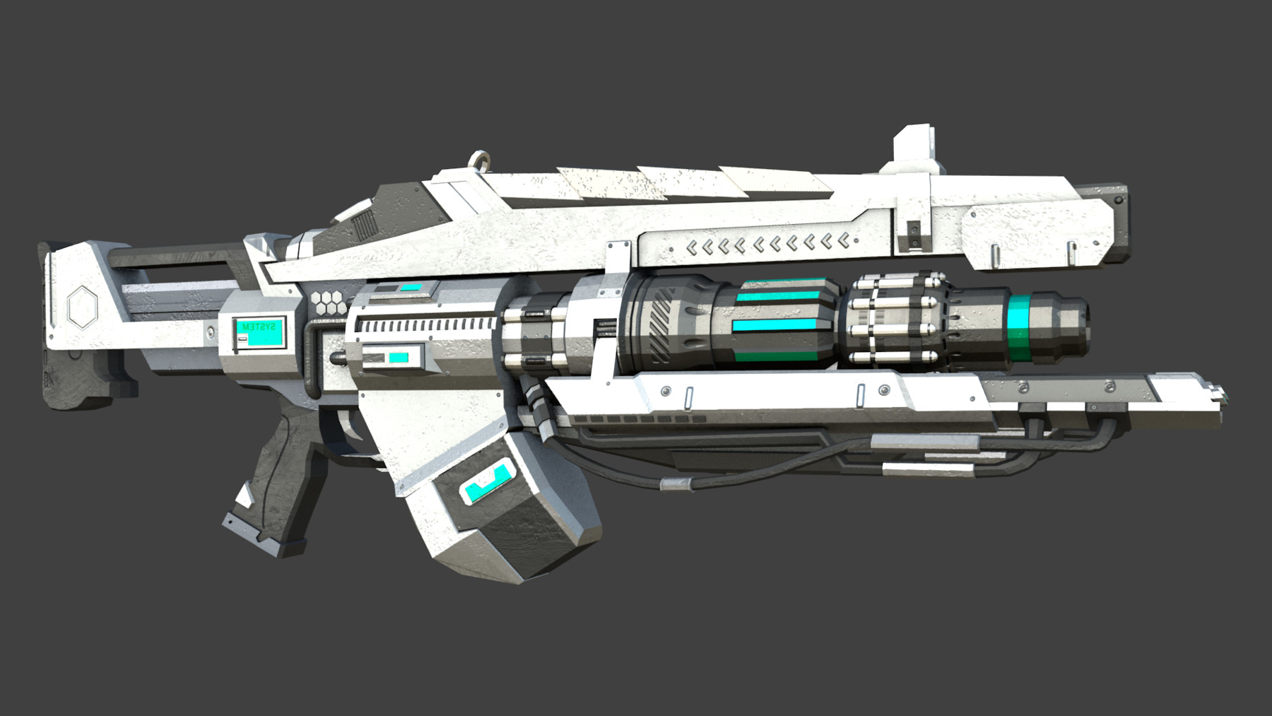 ArtStation - Sci-Fi Link Gun Low-poly 3D Model | Game Assets